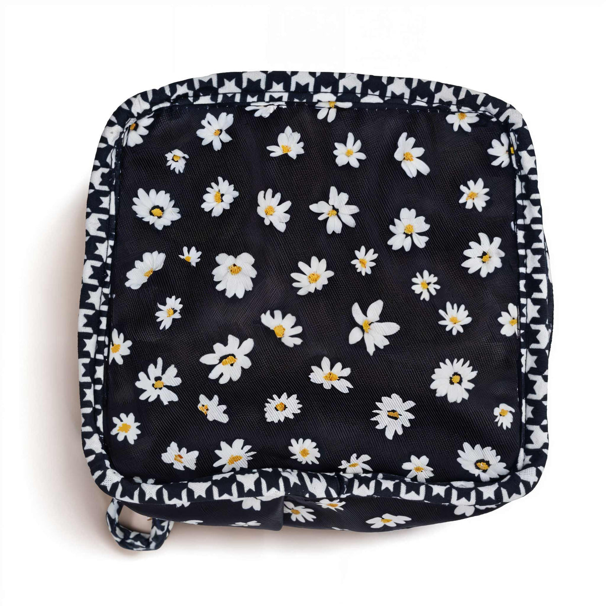MIDNIGHT DAISY PRINT BINDI ORGANIZER